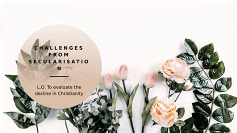 A Level Rs Secularisation Lesson Eduqas Christianity Religious