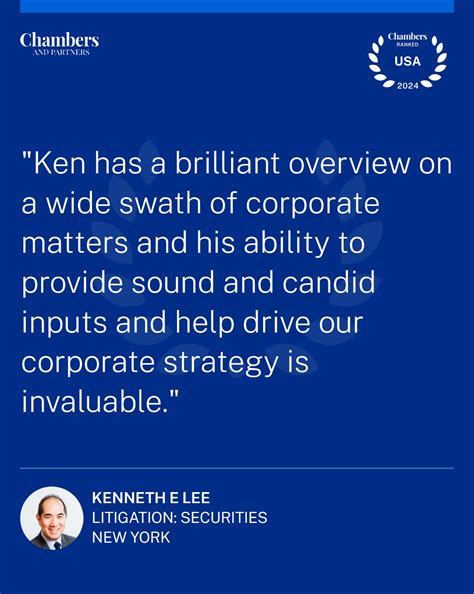 Kenneth E Lee On Linkedin Honored To Be Ranked By Chambers And Partners Along With My Partner