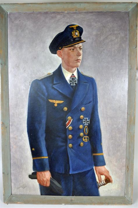 Regimentals German Wwii Kriegsmarine Submariners Knights Cross Oil