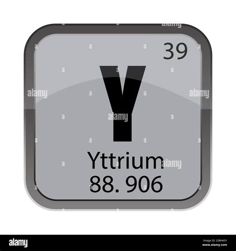 Y 39 Symbol Thirty Nine Element Yttrium Name Text 88906 Atomic Mass