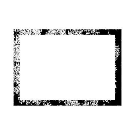 Premium Vector Frame Border Grunge Shape Icon Rectangle Decorative Doodle Element For Design
