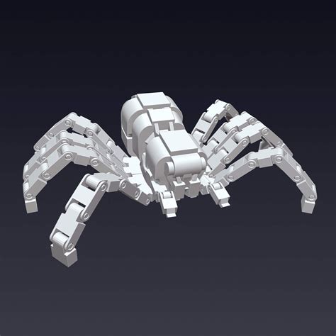 Articulated Spider 3d Model By Brunonunesdp
