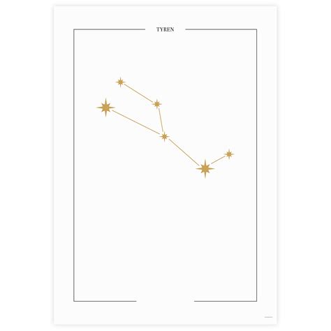 Navneplakat Med Stjernetegn Tyren Se På Navnelegdk