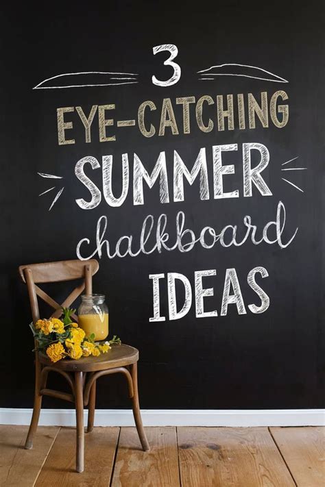 10 Summer Chalkboard Ideas To Make Your Home A Sunny Paradise Fabricerie