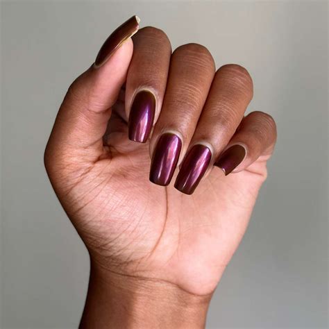 18 Fall Chrome Nail Ideas From Classic To Moody
