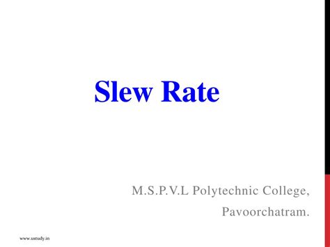 Ppt Slew Rate Powerpoint Presentation Free Download Id 7009509