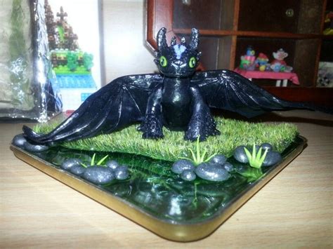 Toothless Homemade Polymer Clay Clay Figurine Clay