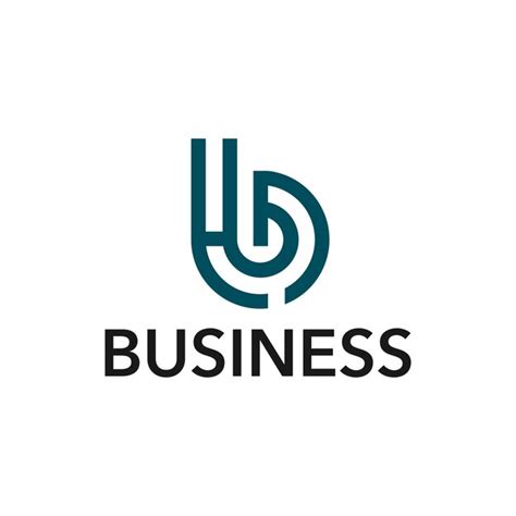 B Buchstabe Logo Design Branding Identität Unternehmensvektor Premium Vektor
