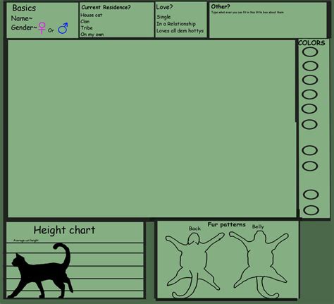 Free To Use Cat Ref Sheet By Officer495 On Deviantart