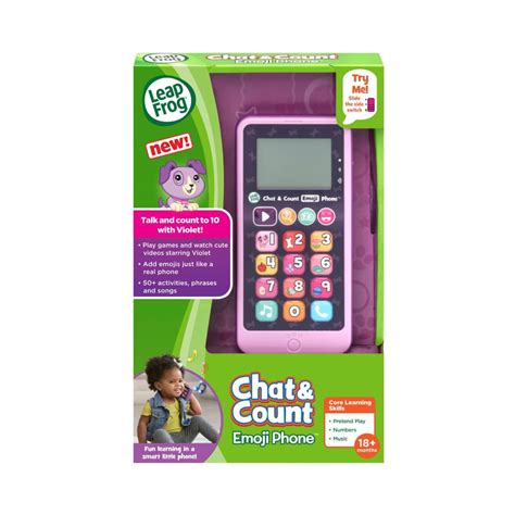 Leapfrog Chat And Count Emoji Phone Violet 80603760