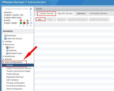 Connect VMware Horizon Connection Server To VCenter Server Virtualization Howto