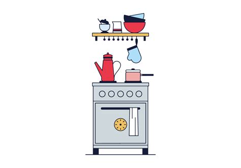 Free Kitchen Vector 122721 Vector Art At Vecteezy