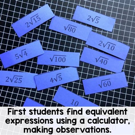 Simplifying Square Roots And Radical Expressions Introduction Lesson