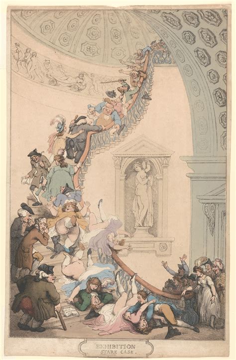 Thomas Rowlandson The Exhibition Stare Case The Metropolitan