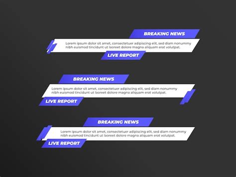 Premium Vector Lower Thirds Broadcasting