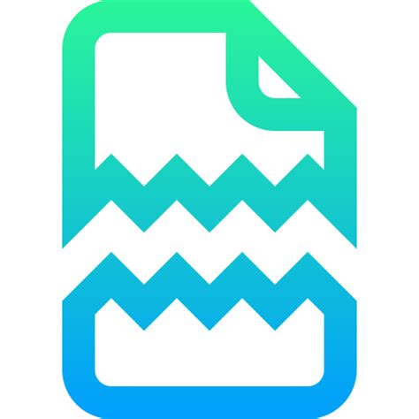 Torn Super Basic Straight Gradient Icon Torn Super Basic Straight Gradient Icon