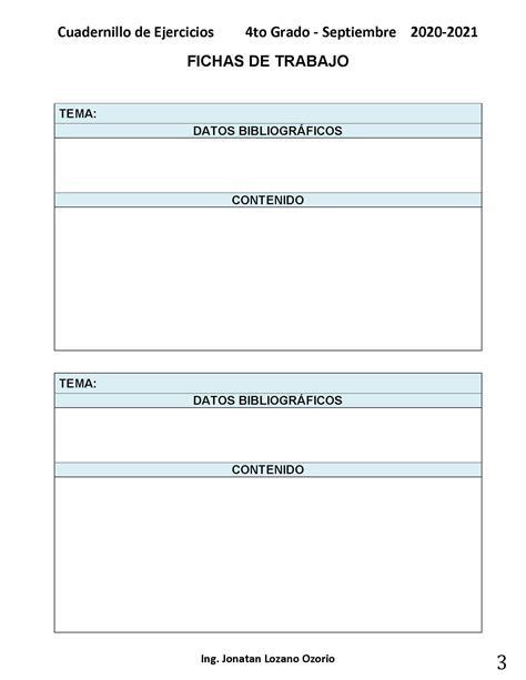 Cuadernillo De Ejercicios Complementarios 1° Al 6° 4