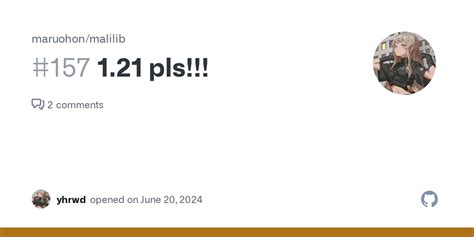 121 Pls · Issue 157 · Maruohonmalilib · Github