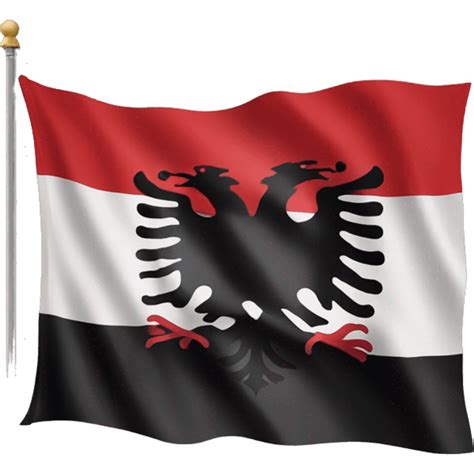 Flag Of Albania But Very Cool And Epic Emoji Ai Emoji Generator