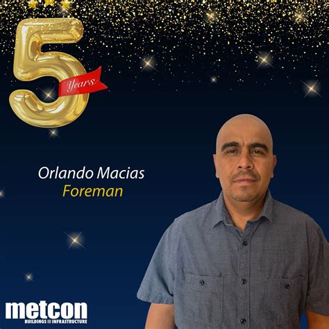Metcon Inc On Linkedin Fiveyearsofservice Dedication Teamplayer
