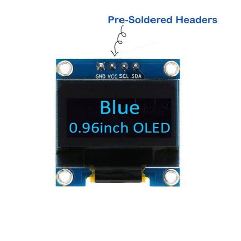 SOLDERED TESTED X OLED LCD Display I C Module V Arduino Blue White SSD