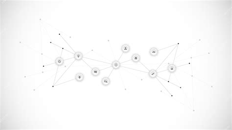 Premium Vector Information Technology Background With Infographic Elements And Flat Icons