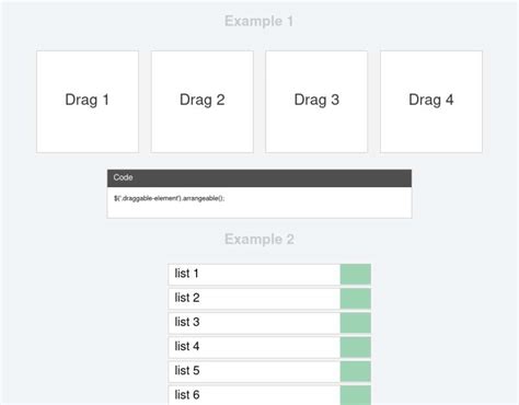Jquery拖拽排序插件div自由拖动排序代码