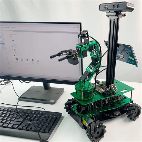 Buy Yahboom Raspberry Pi Modelo B Câmeras duplas comutáveis robóticas Visual Grab Robot Arm