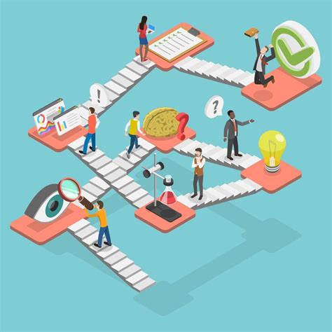 3d Isometric Flat Conceptual Illustration Of Scientific Approach