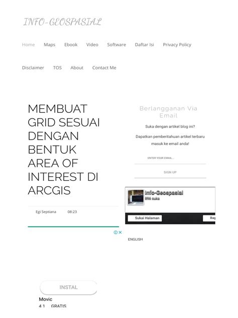 Membuat Grid Sesuai Dengan Bentuk Area Of Interest Di Arcgis Info Geospasial Pdf
