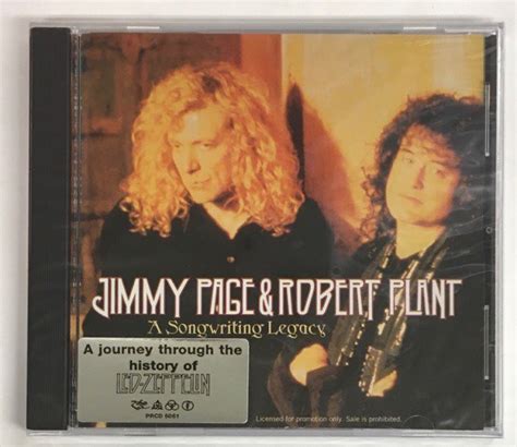 Jimmy Page And Robert Plant A Songwriting Legacy Us Promo Only Red
