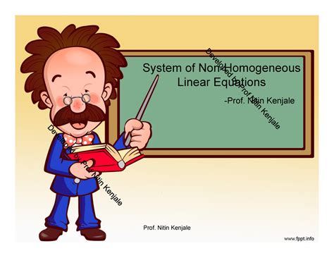 System Of Non Hom Linear Equations System Of Non Homogeneous Linear Equations Prof Nitin