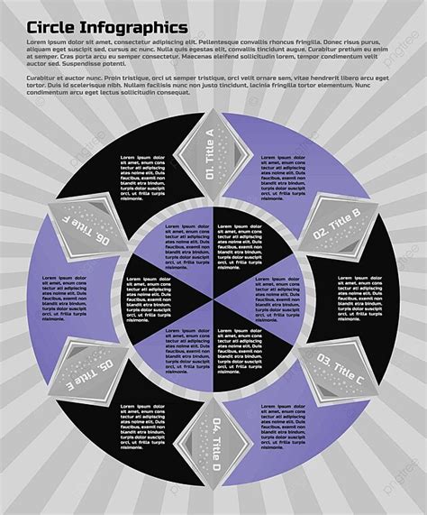 Circular Infographic Design Template Presentation Infographic Blue