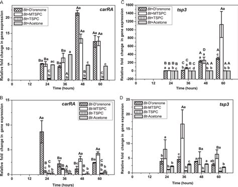 Transcript Data Analysis For Carra A And B And Tsp3 C And D After