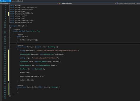 C İle Excele Veri Yazmak