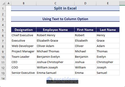 How To Split In Excel Text Numbers Cells And Columns Exceldemy