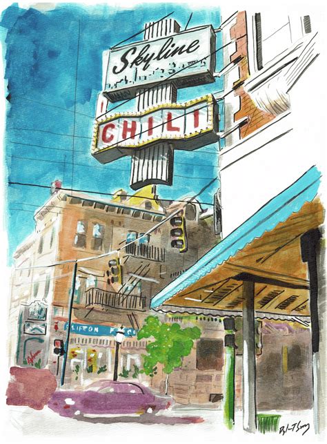 Skyline Chili Print Dylan Speeg Art