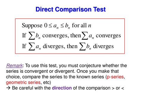 Ppt 9 4 Comparisons Of Series Powerpoint Presentation Free Download Id 2840961