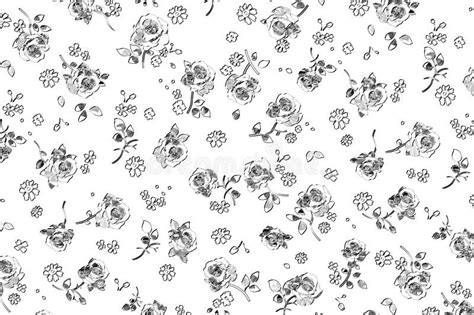 Diagonal Flower Lines Pattern Background Flat Abstract Flower Lines Pattern Straight Stripes