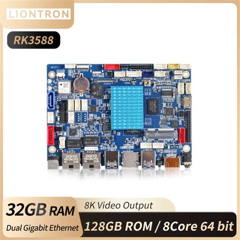 Liontron Desktop Motherboard Rockchip Rk3588 Pcie 25g Ethernet 32gb