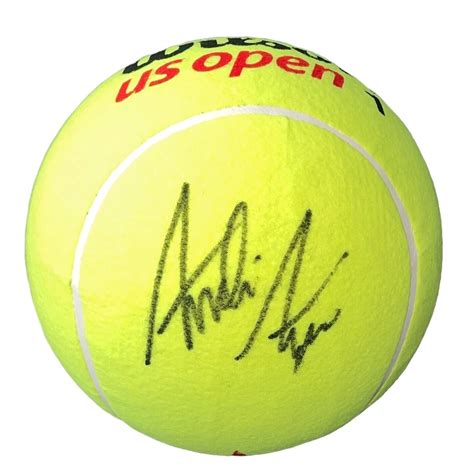 Andre Agassi Signed Autograph Large Jumbo Us Open Official Tennis Ball