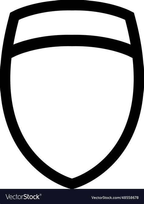 Icon Template Data Protection Shield For The Logo Vector Image