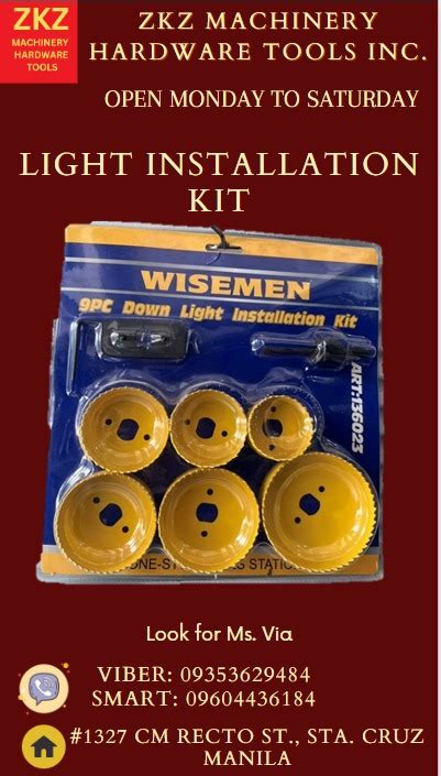 Light Installation Kit Commercial And Industrial Construction Tools
