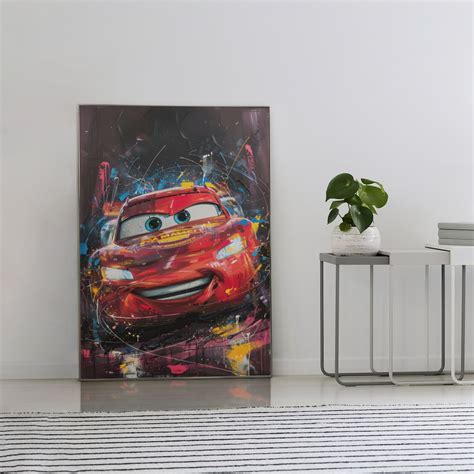 Lightning Mcqueen Poster Wall Art Wall Decor Etsy Uk