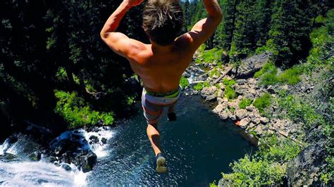 75 Foot Double Gainer Cliff Jumping Youtube