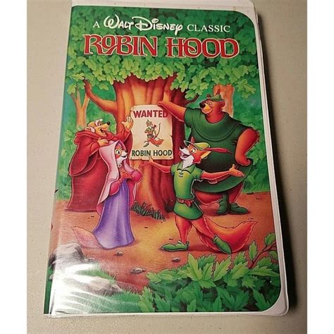 Walt Disney Robin Hood Vhs The Classics Black Diamond Rare Vintage 1991