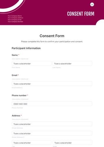 Free Survey Consent Form Template To Edit Online