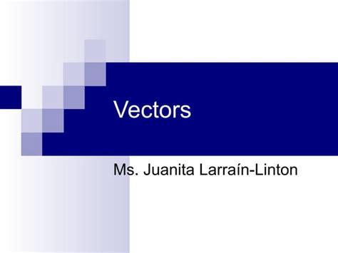vectors and scalars ppt