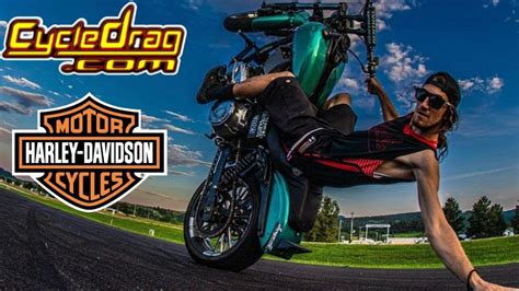 Fearless Harley Dyna Stunt Rider Gives Zero Touching The Ground Is