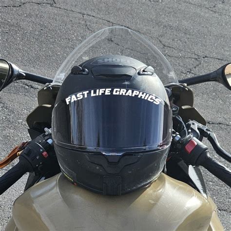 Custom Helmet Visor Decals Etsy